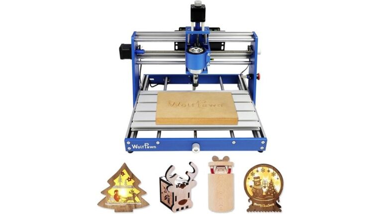 WolfPawn CNC Router Machine 3018 Blue Review | DIY Woodproject